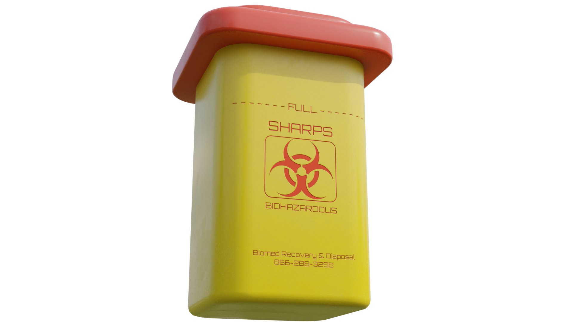 3D Model Sharps Container 1L - TurboSquid 2094728