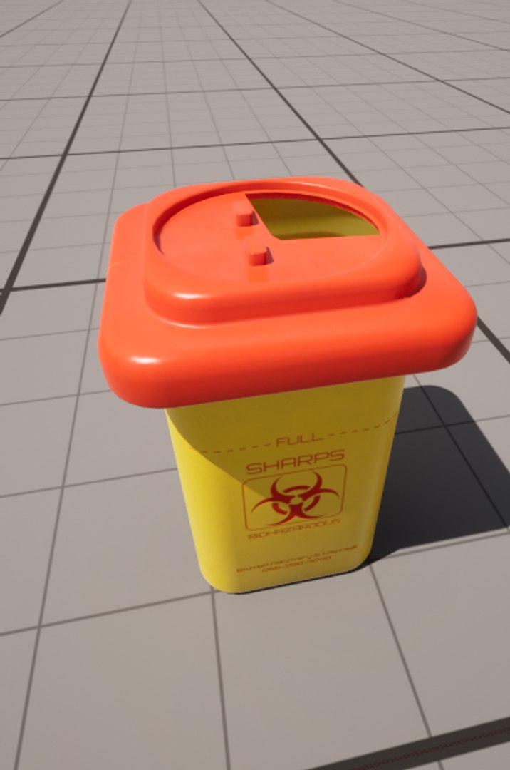 3D Model Sharps Container 1L - TurboSquid 2094728