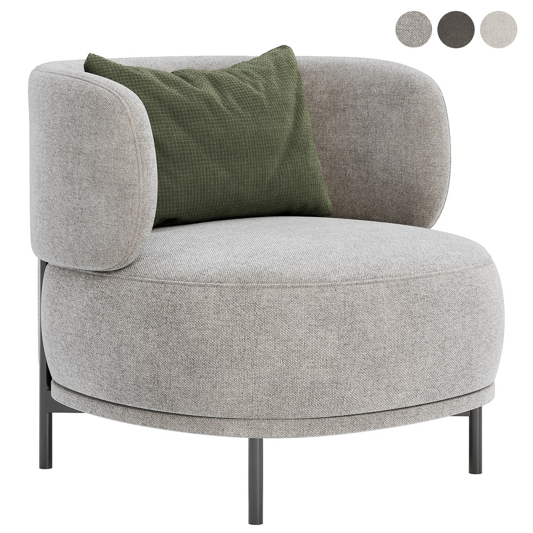 Akiko Arm Chair 3D Model - TurboSquid 2140375