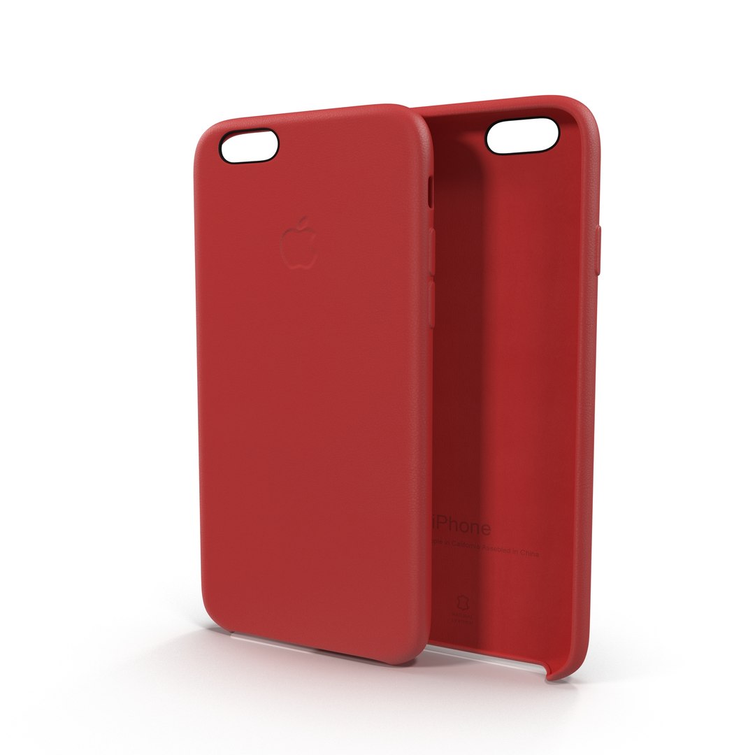 3d iphone 6 leather case model