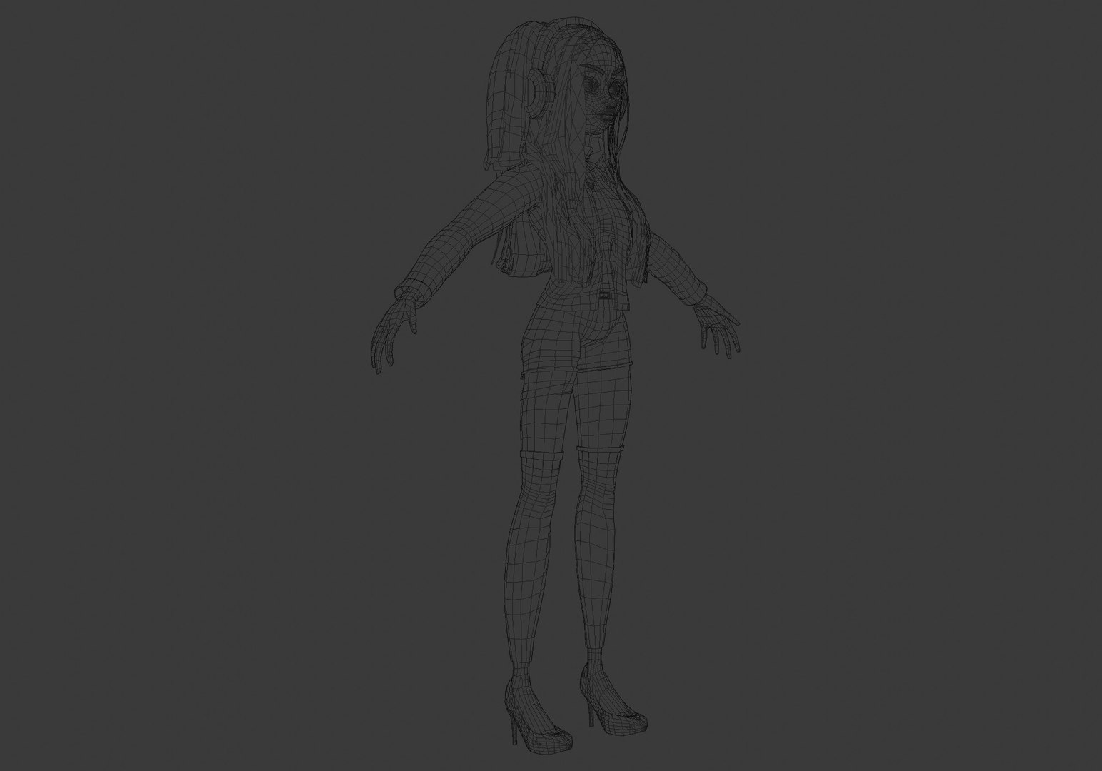 3D gaming cool girl - TurboSquid 1913623