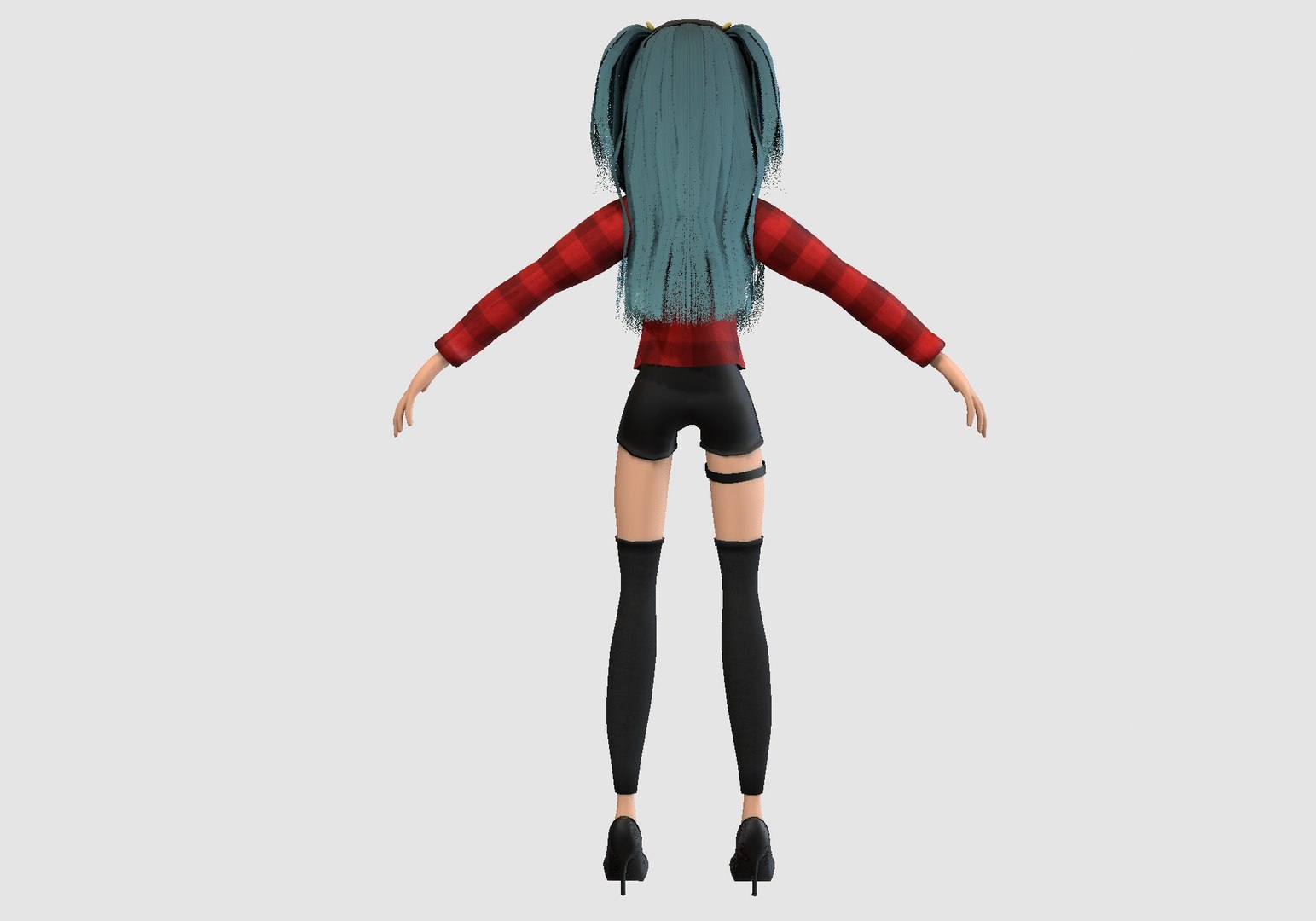 3D gaming cool girl - TurboSquid 1913623