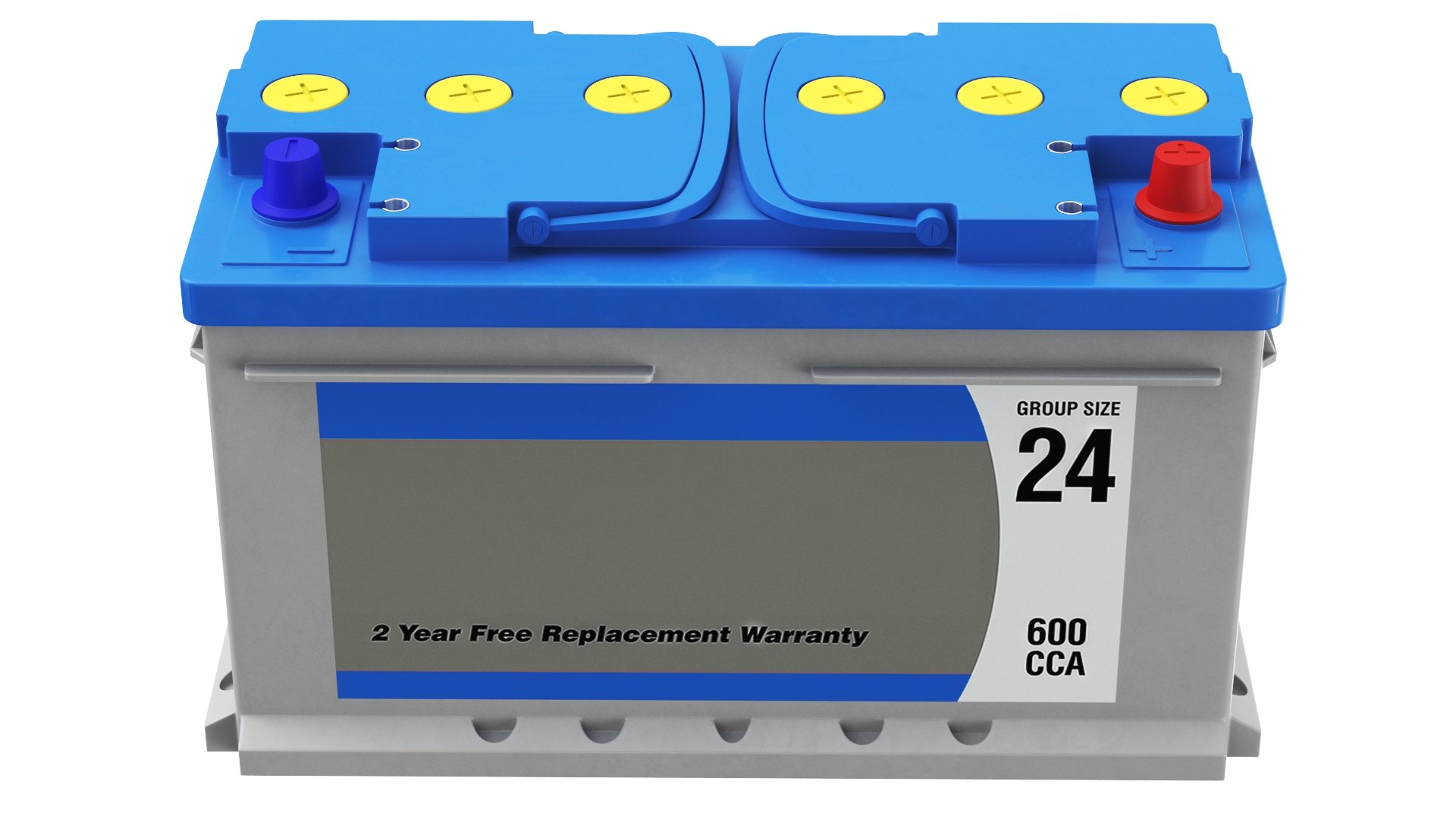 Car Battery White And Blue 3D Model - TurboSquid 1873829