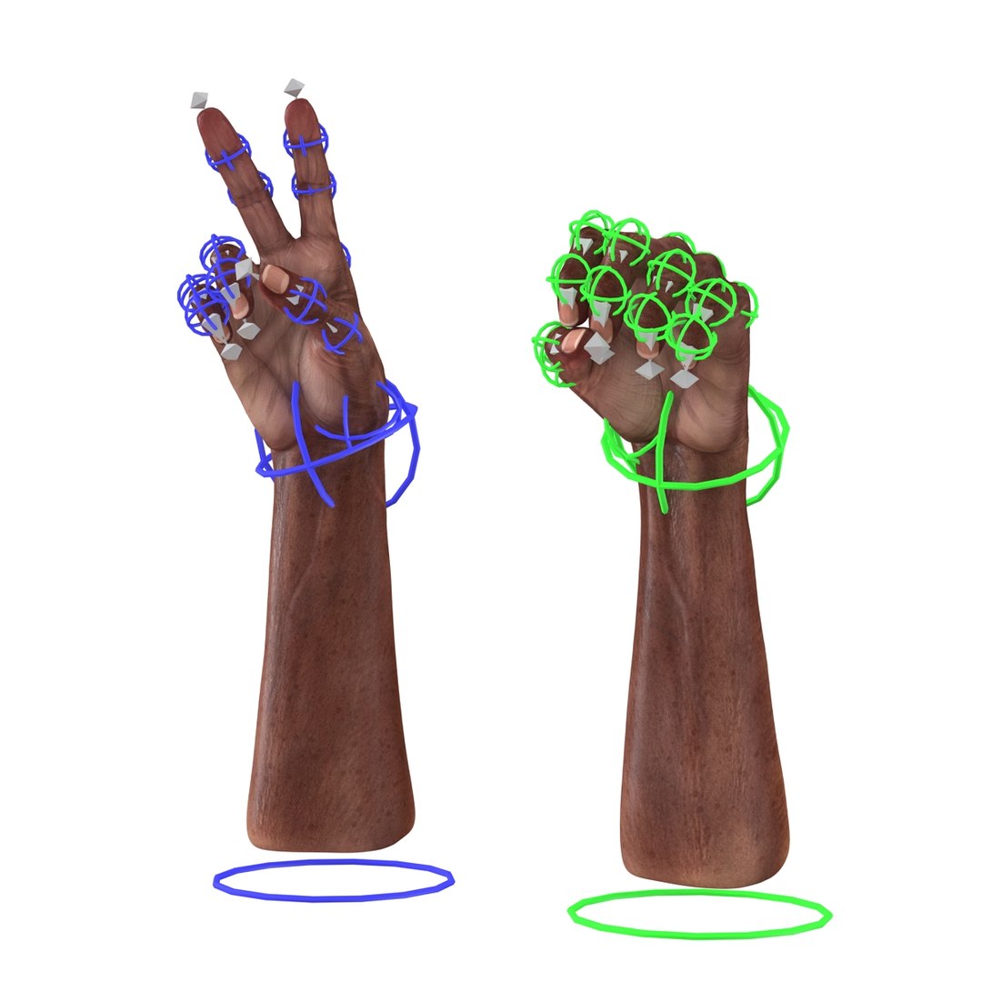 Rigged Man Hands 3D Model - TurboSquid 1196052