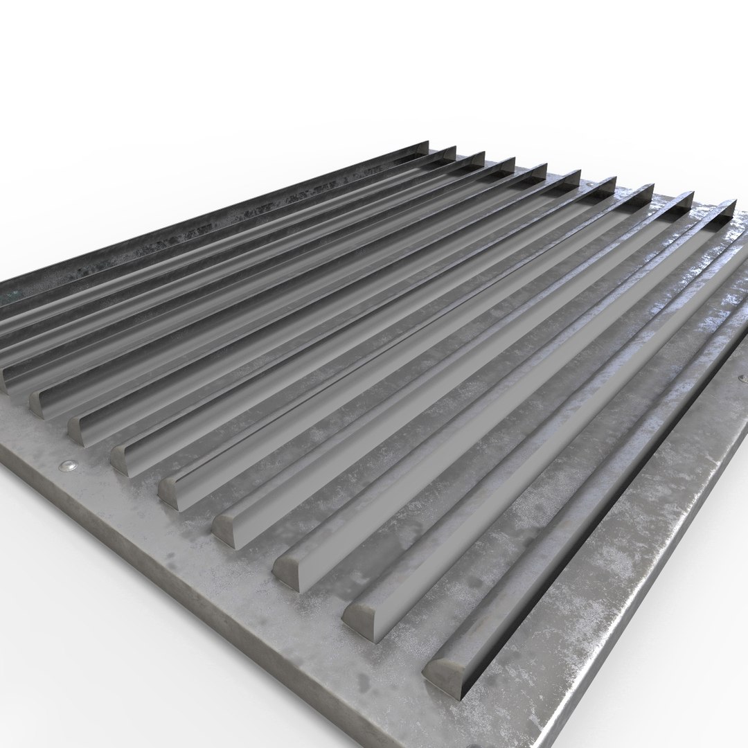 3d Model Grating Hardwares Mesh