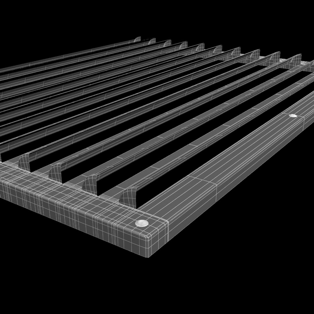 3d Model Grating Hardwares Mesh