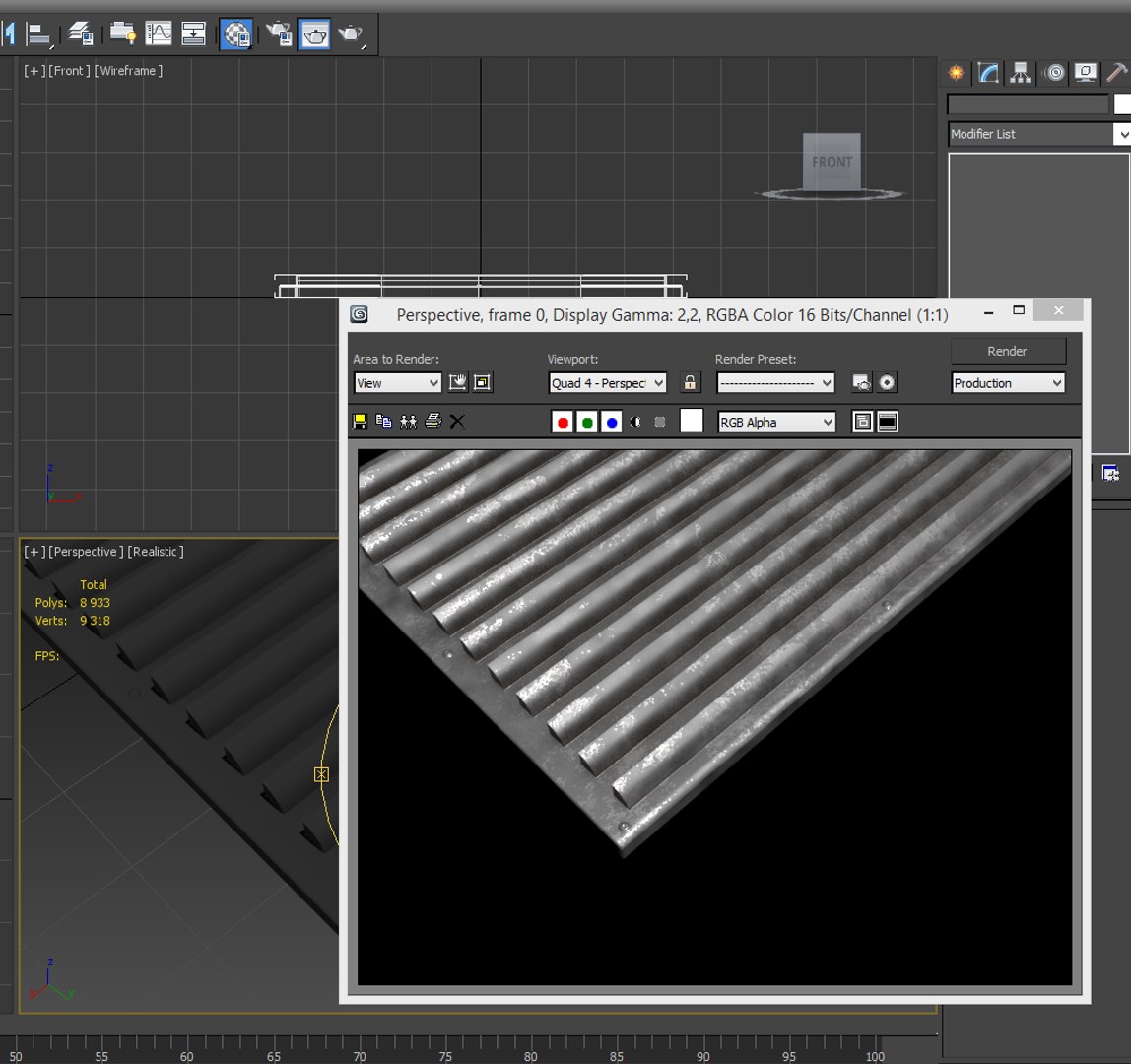 3d Model Grating Hardwares Mesh