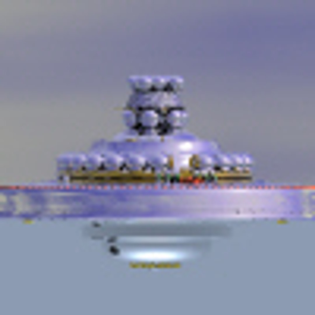 3d Spaceship Beamship Model