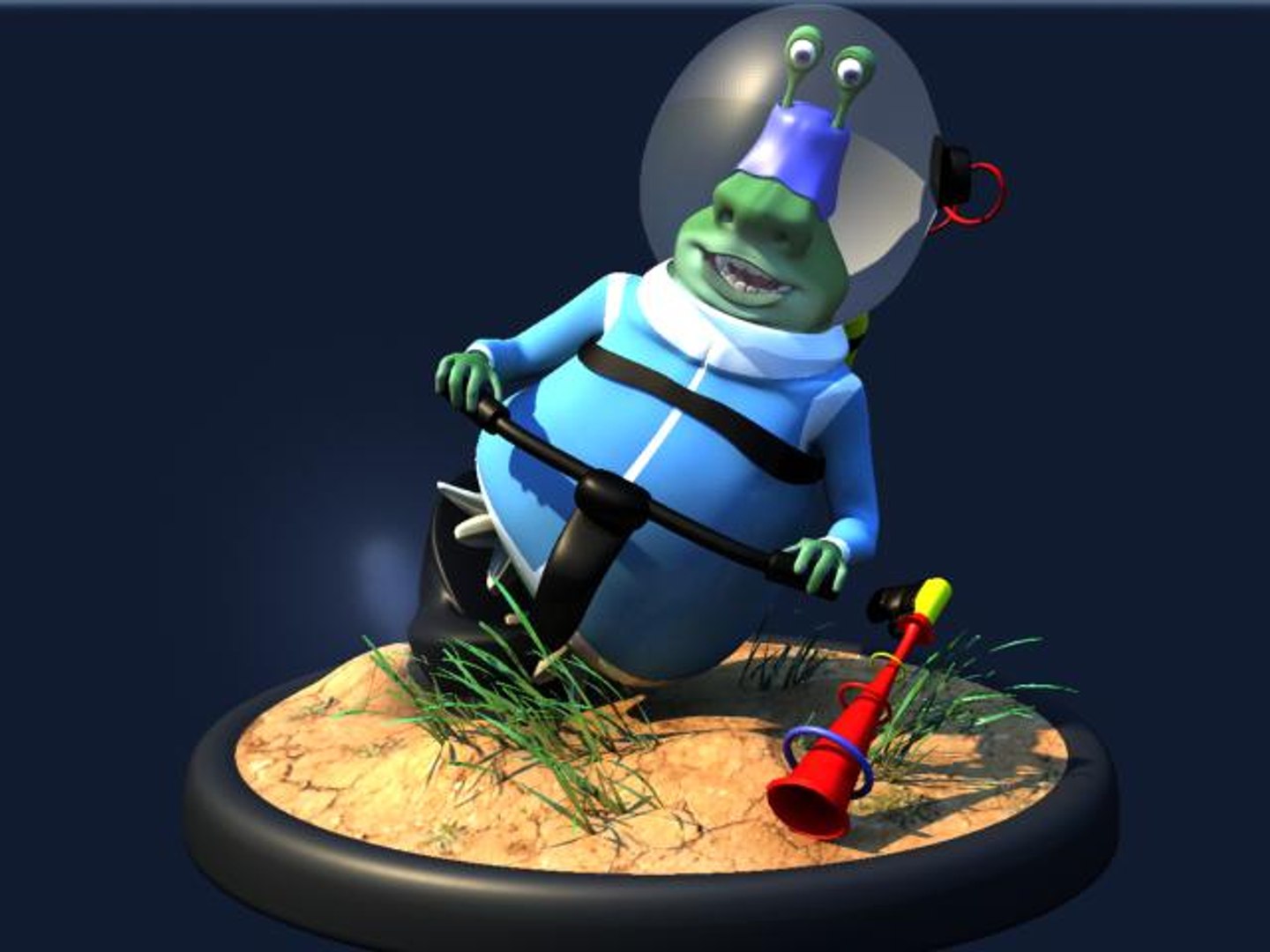 File Rigging Alien 3d Model