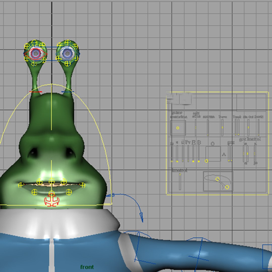 File Rigging Alien 3d Model