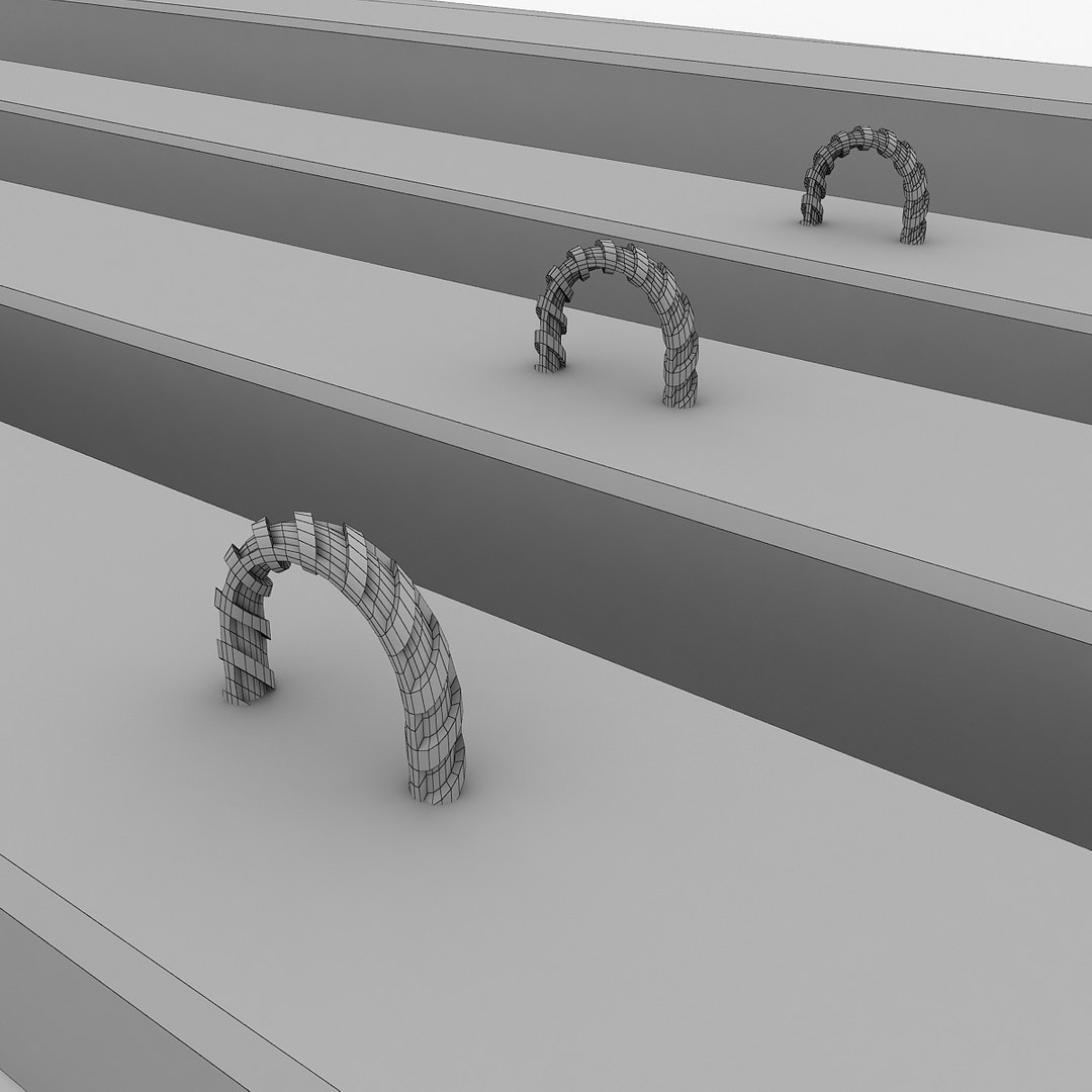 Concrete Girders 3d Model