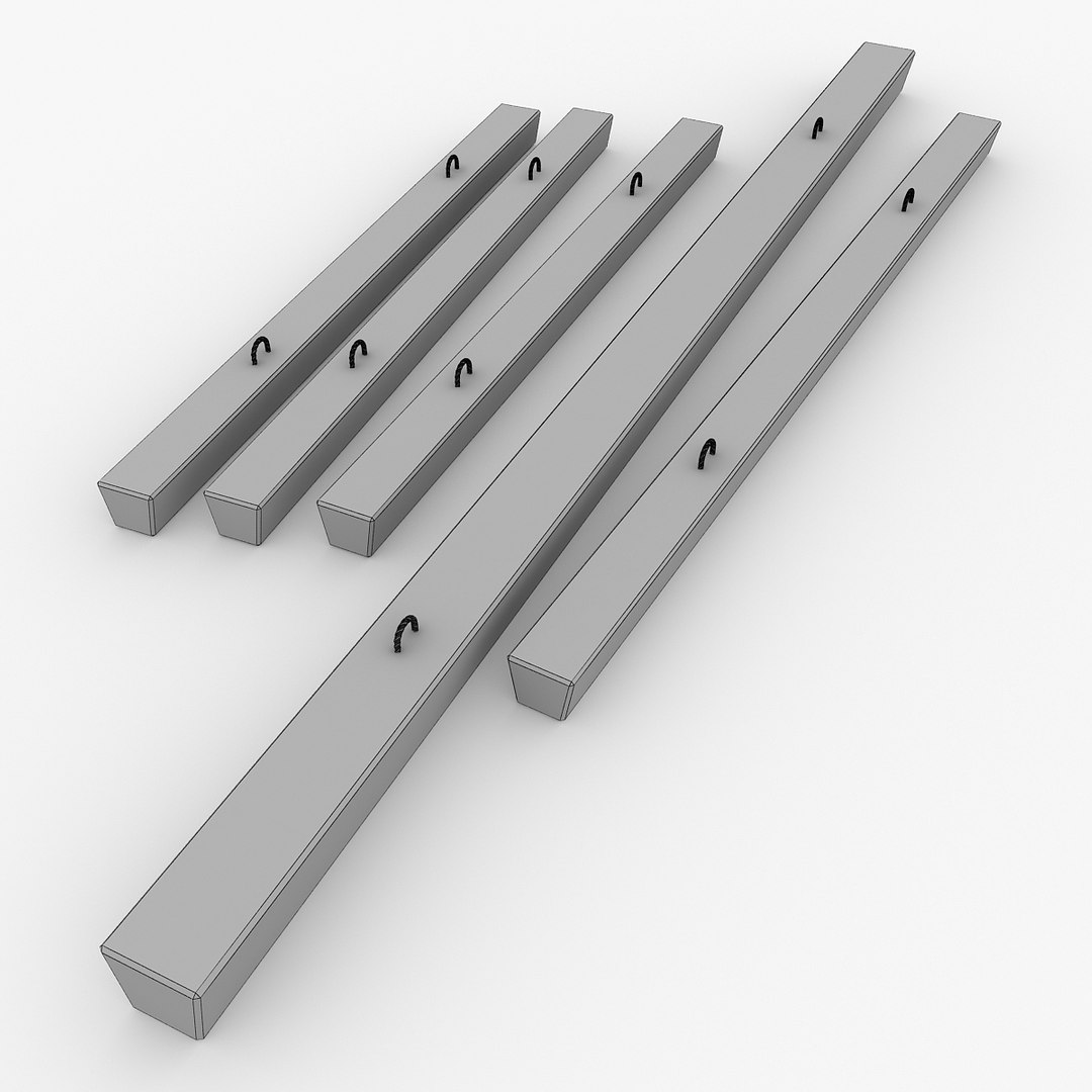 Concrete Girders 3d Model