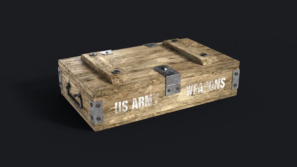 WOODEN ARMY CRATE model - TurboSquid 1976293