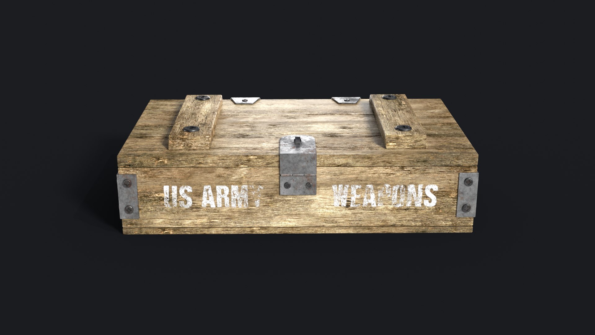 WOODEN ARMY CRATE Model - TurboSquid 1976293