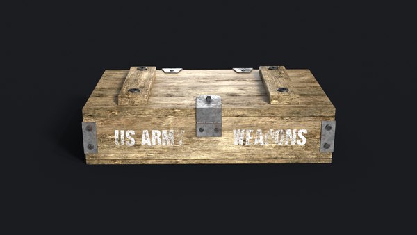 WOODEN ARMY CRATE model - TurboSquid 1976293