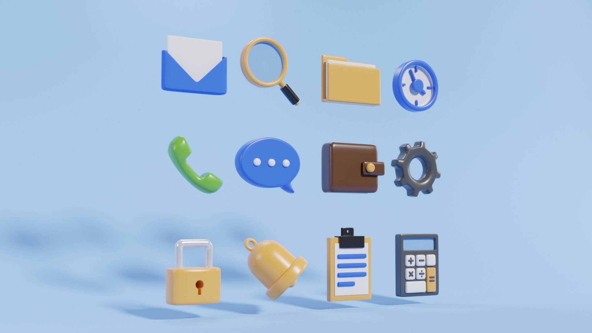 3D 3D icon Set 01 - TurboSquid 1873431