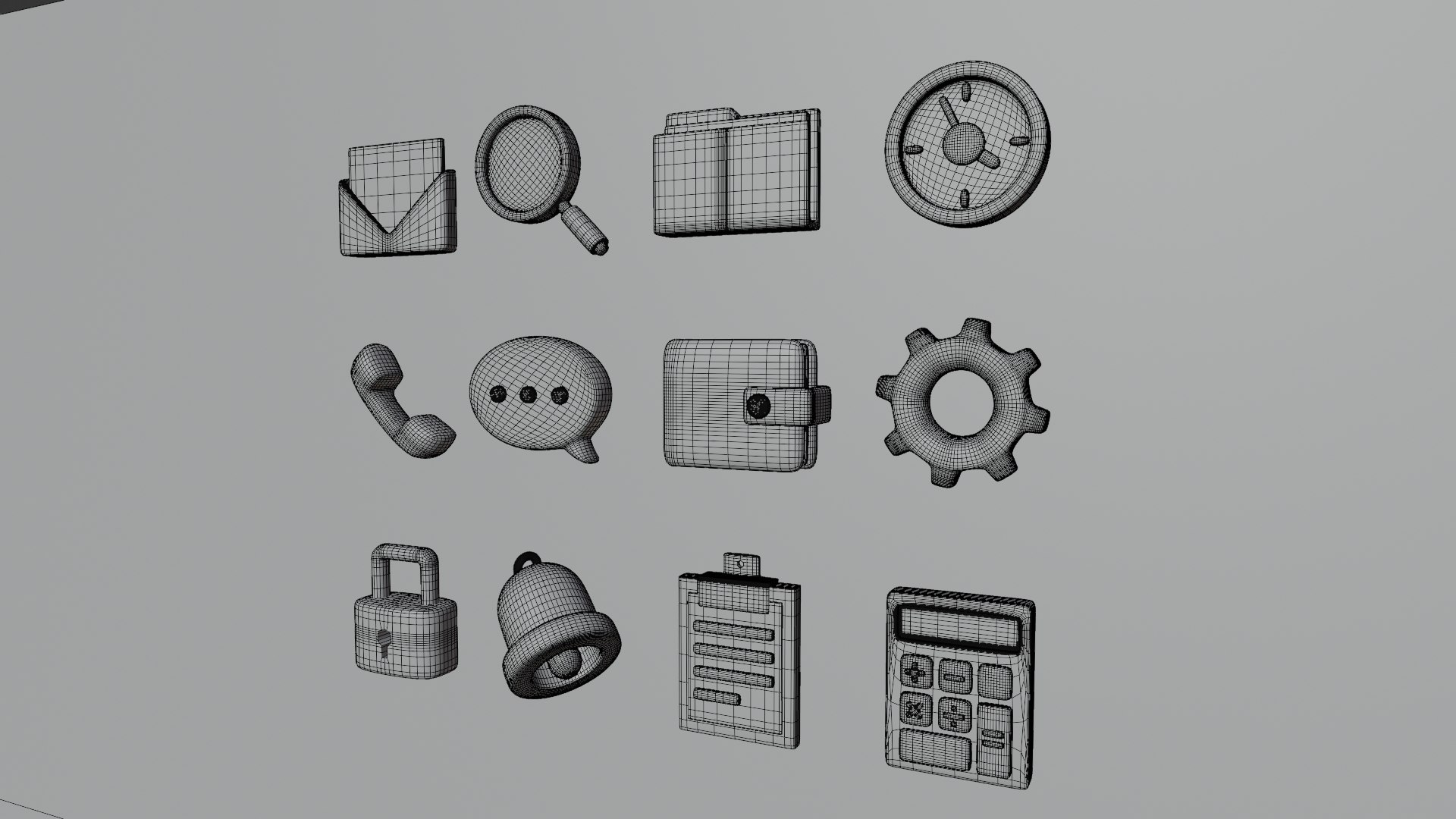 3D 3D icon Set 01 - TurboSquid 1873431