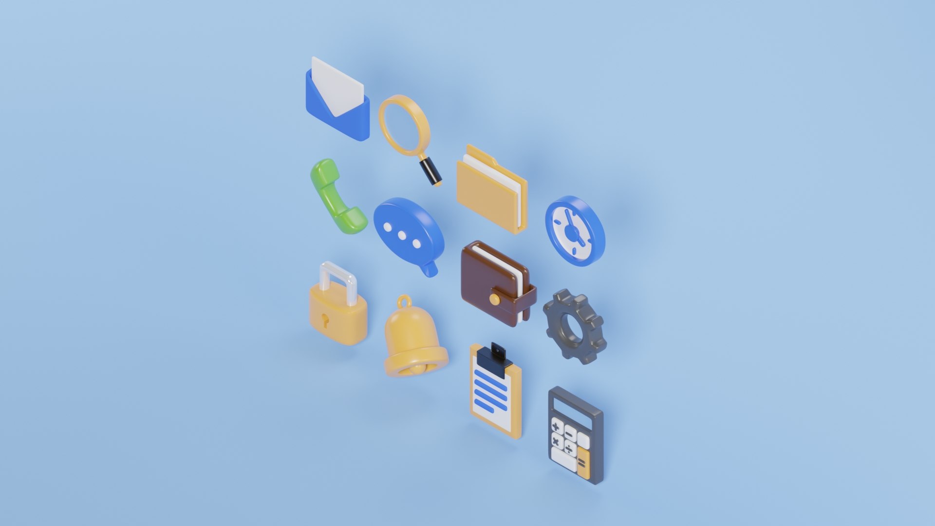 3D 3D icon Set 01 - TurboSquid 1873431