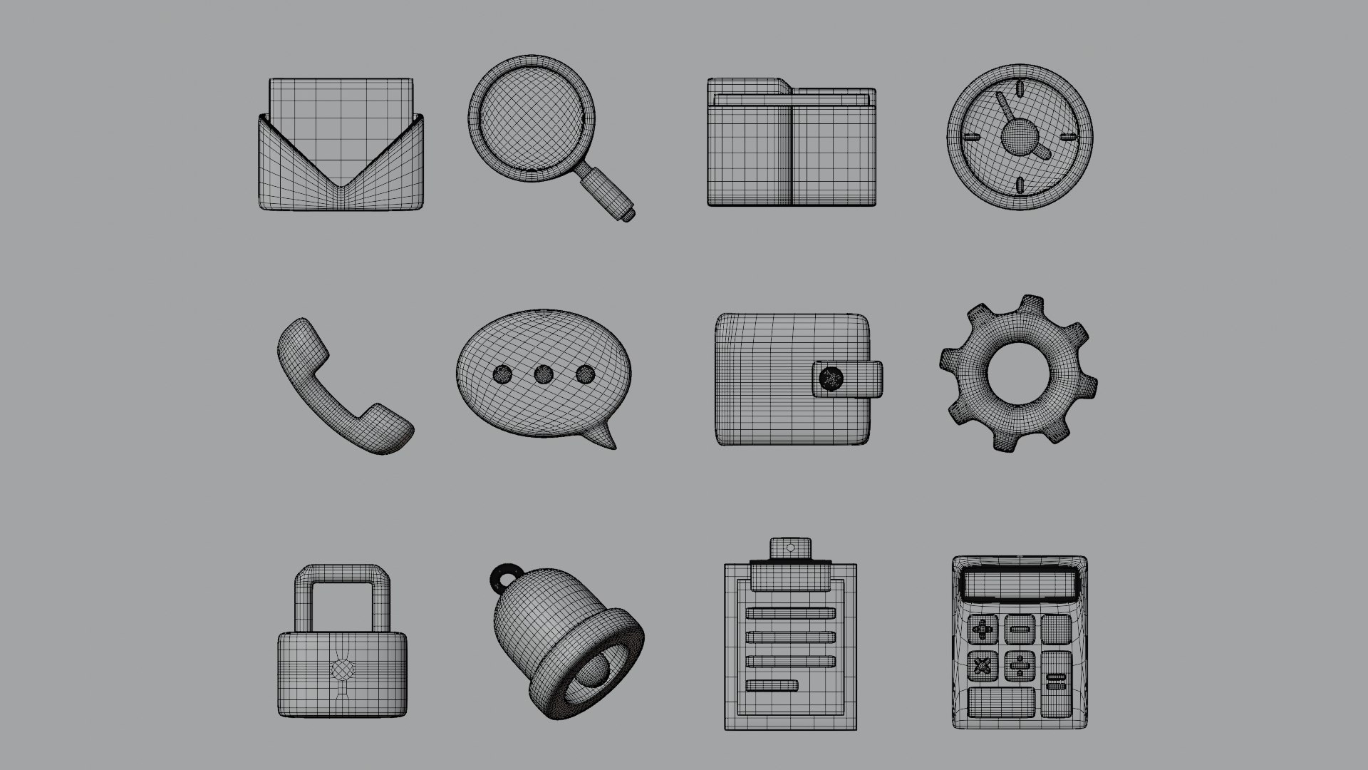 3D 3D Icon Set 01 - TurboSquid 1873431