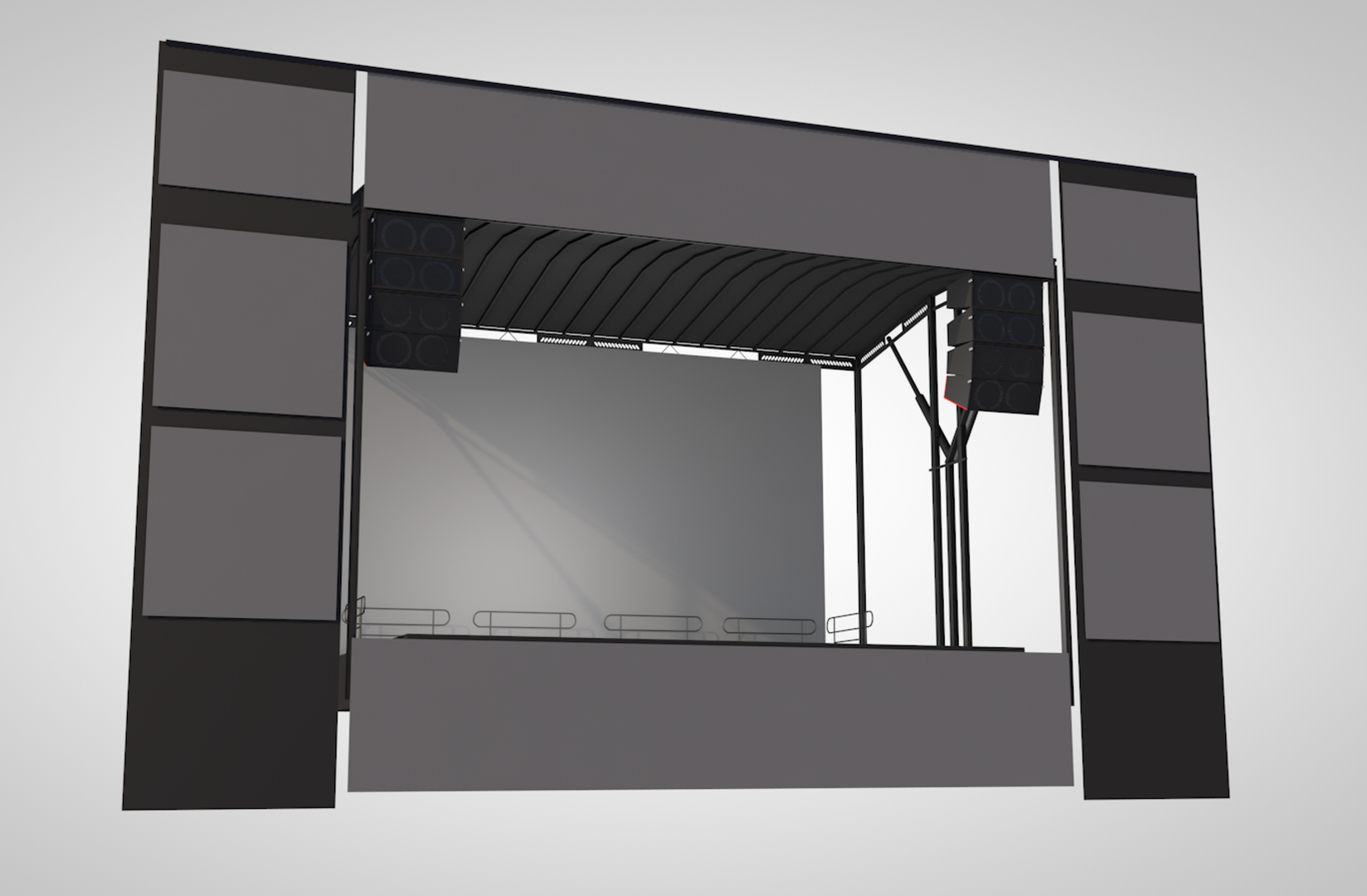 3D concert scene stage model - TurboSquid 1406475