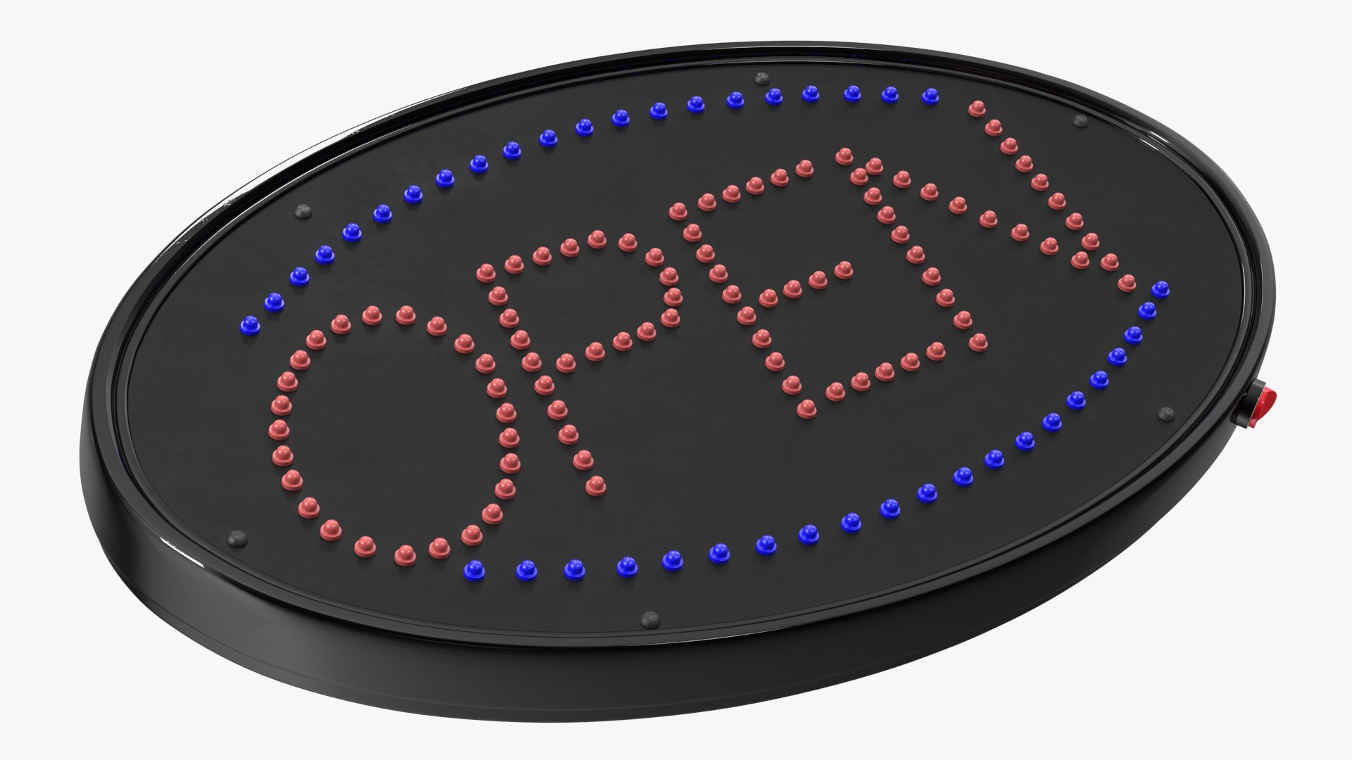 Oval LED Light Business Sign Open OFF 3D - TurboSquid 2108564