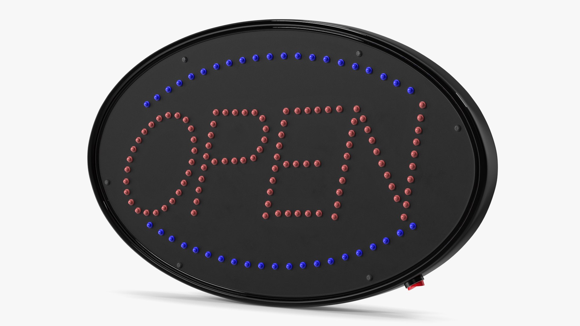 Oval LED Light Business Sign Open OFF 3D - TurboSquid 2108564