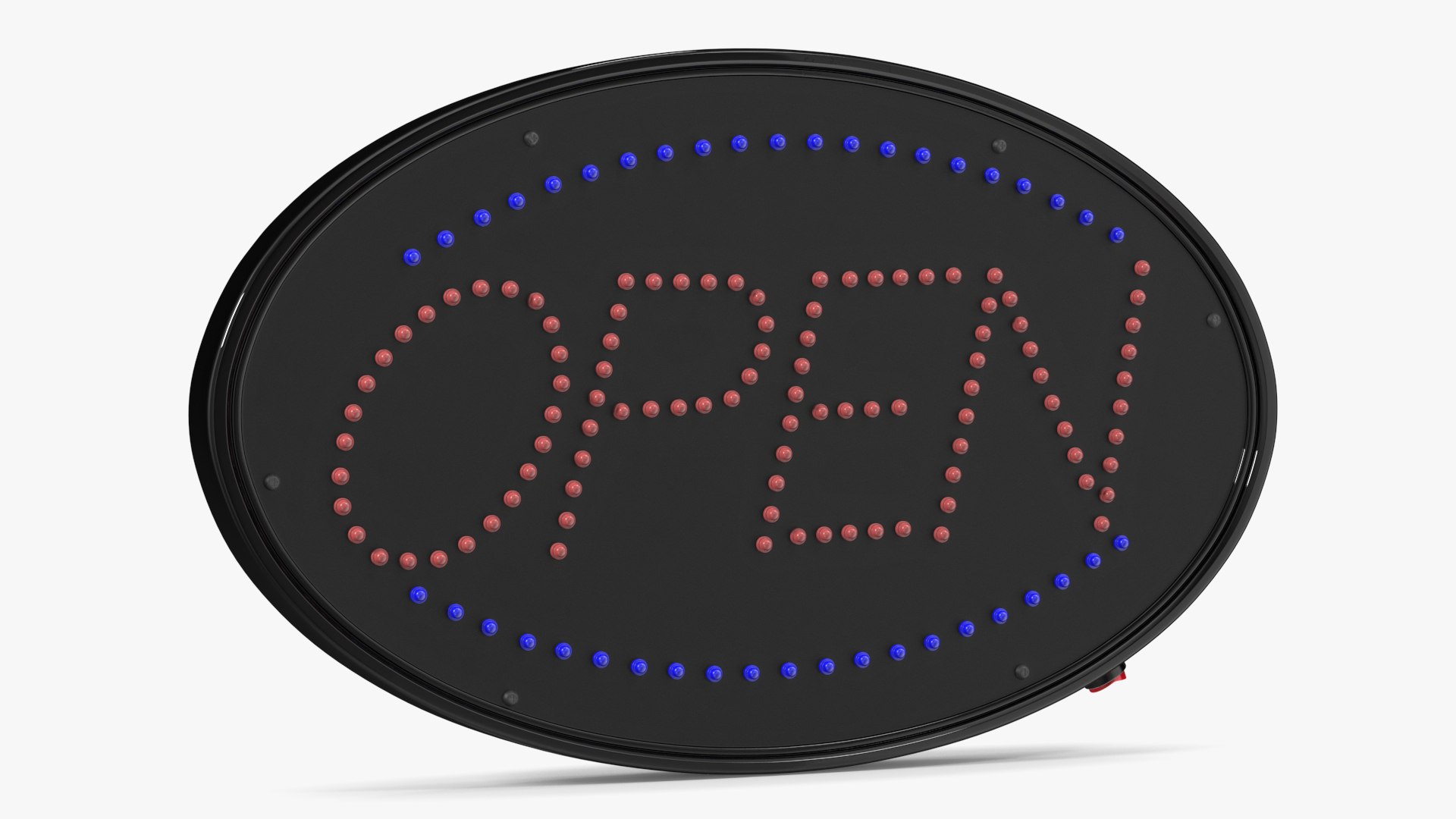 Oval LED Light Business Sign Open OFF 3D - TurboSquid 2108564