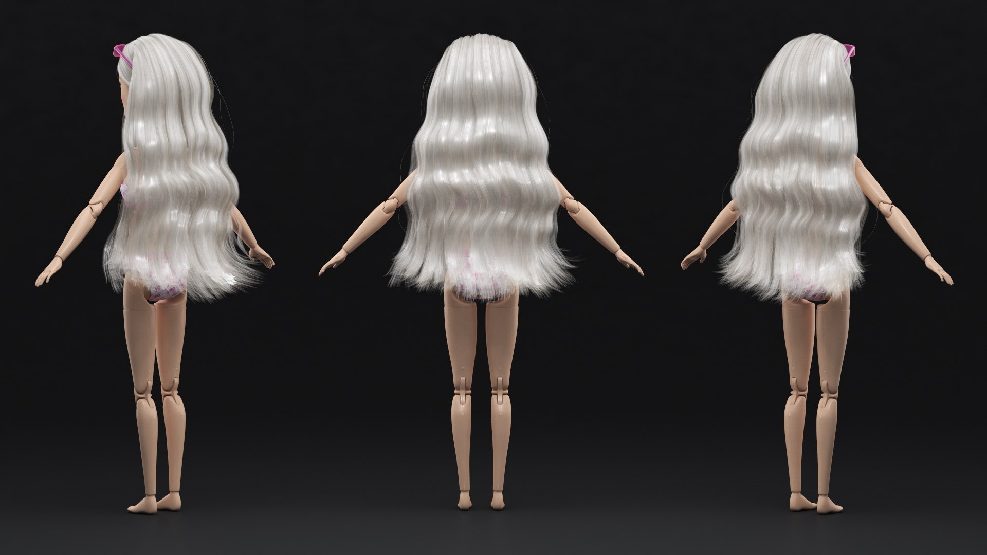Barbie Doll Swimsuit T-pose 3D model - TurboSquid 1984146