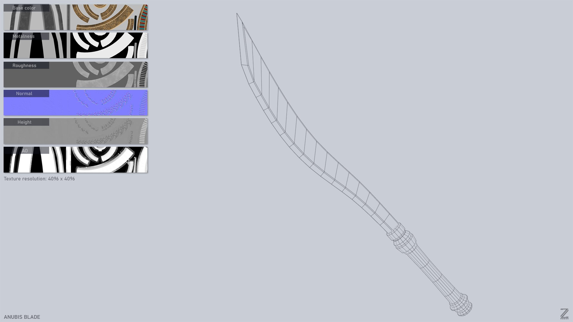Anubis Blade Model - TurboSquid 2205338