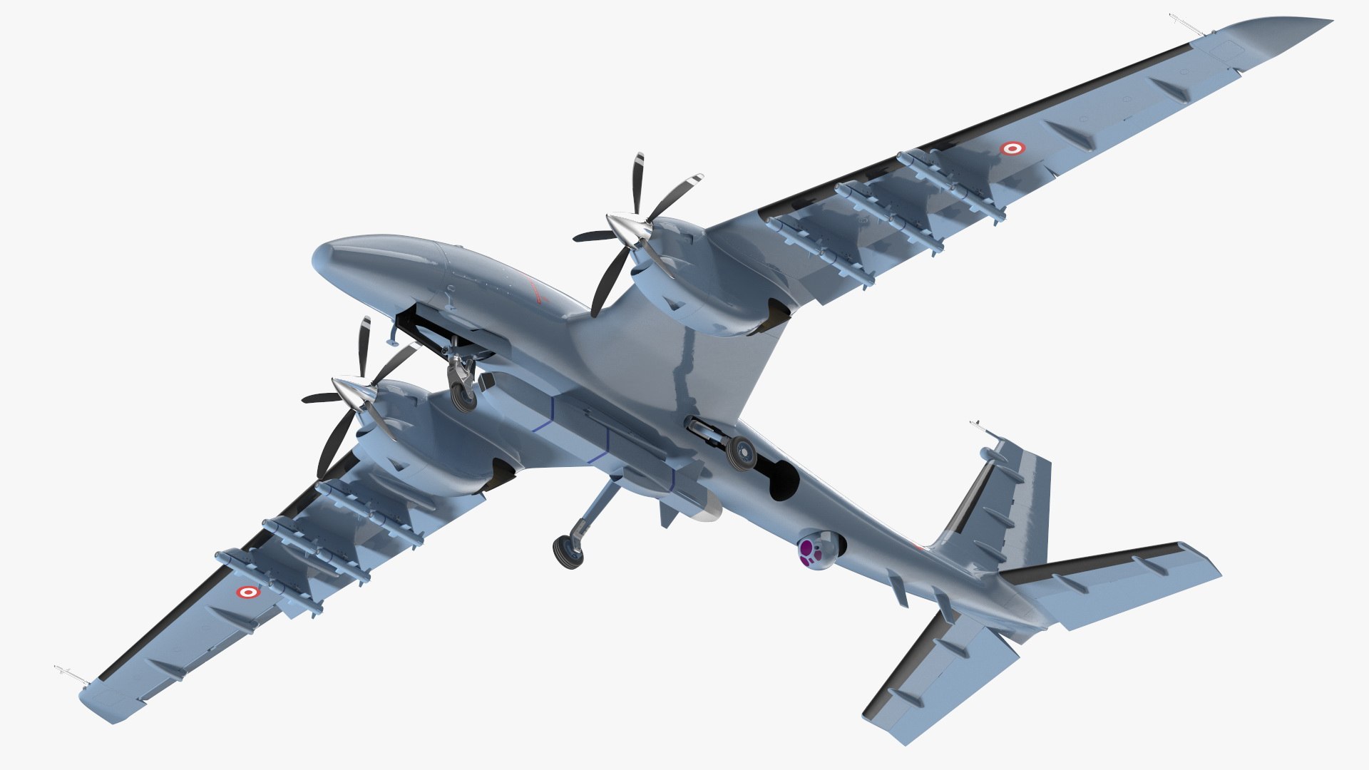 3D Model Tactical Aerial Combat Drone Rigged - TurboSquid 2137116