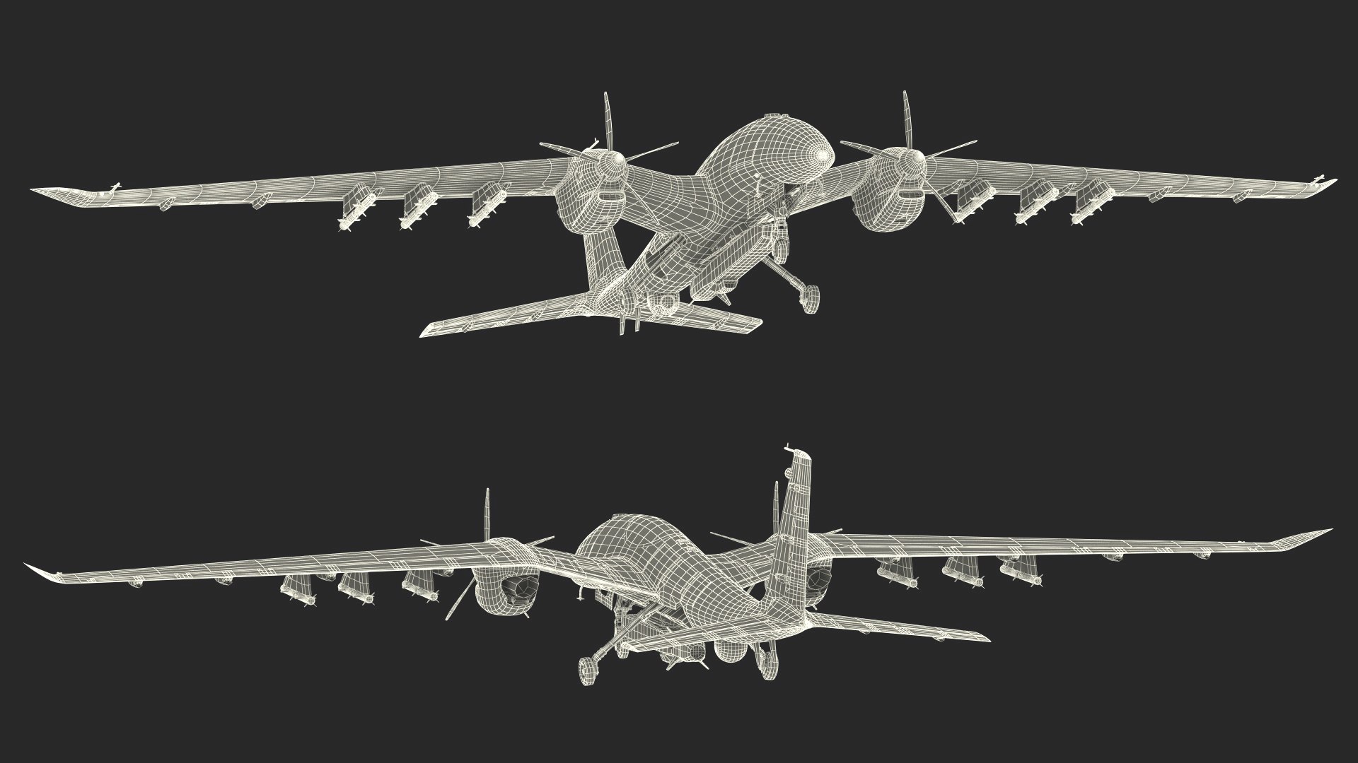 3D model Tactical Aerial Combat Drone Rigged - TurboSquid 2137116