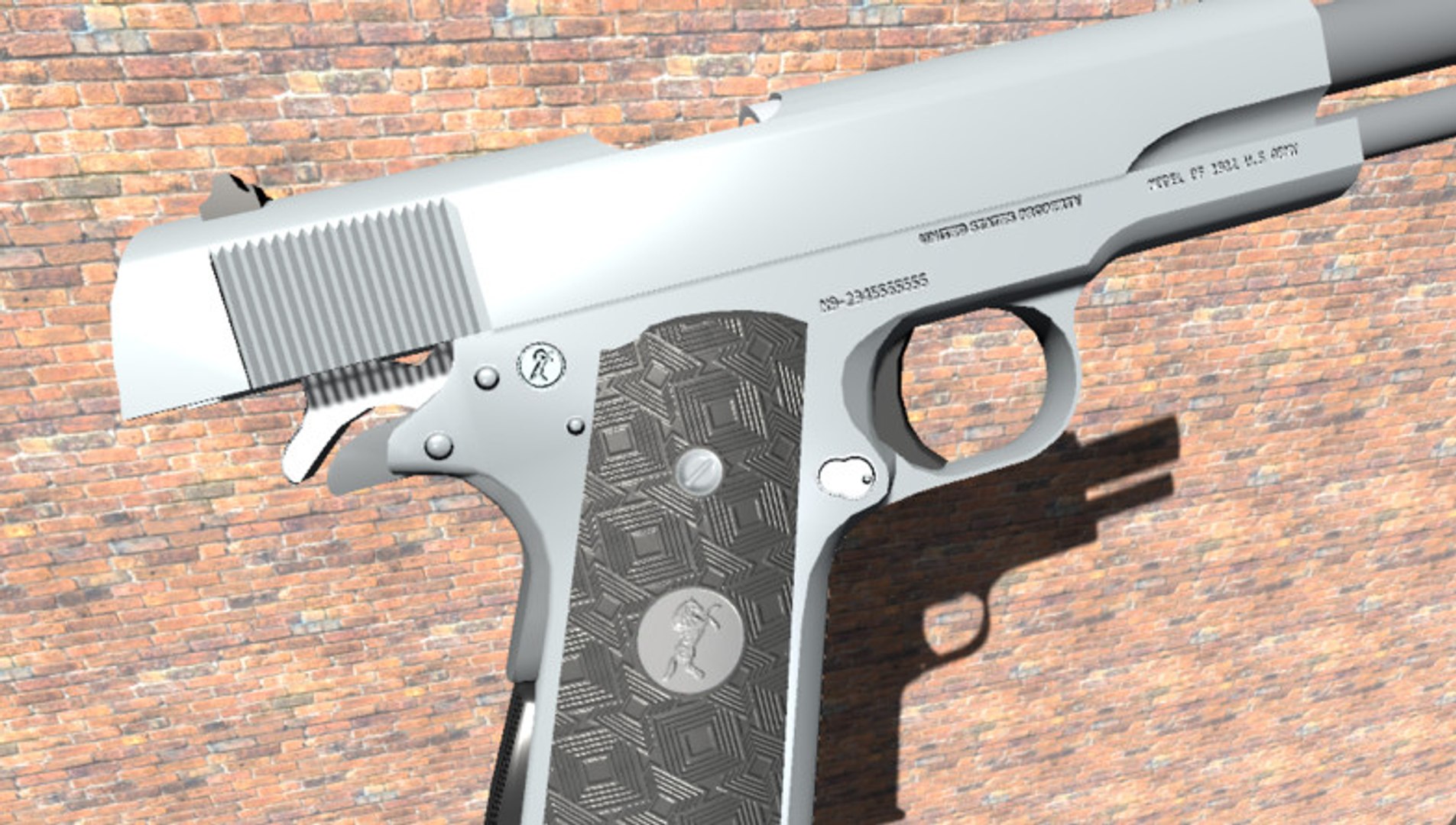M1911 3D Model - TurboSquid 1255695