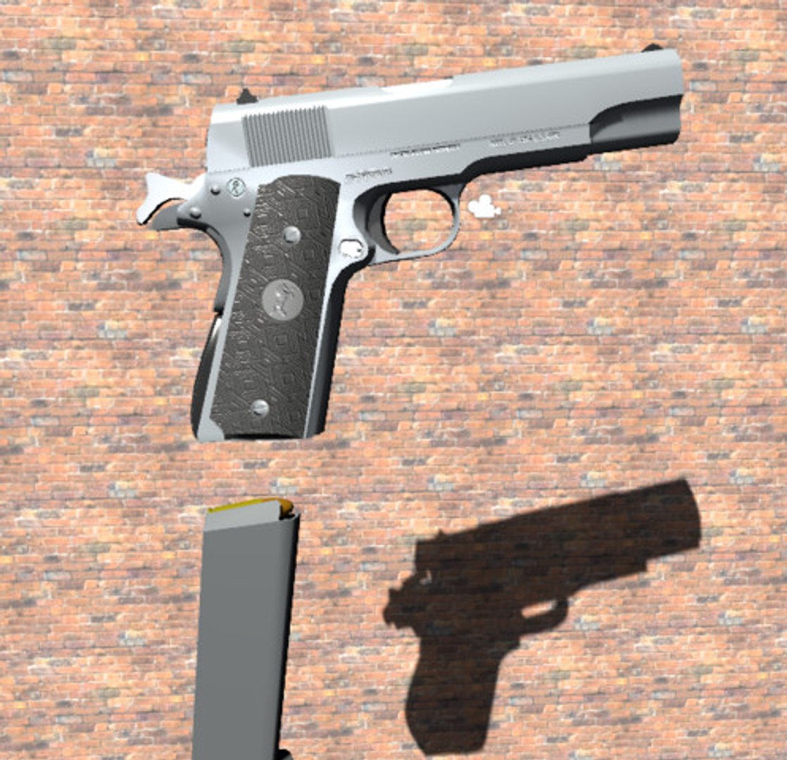 M1911 3D Model - TurboSquid 1255695