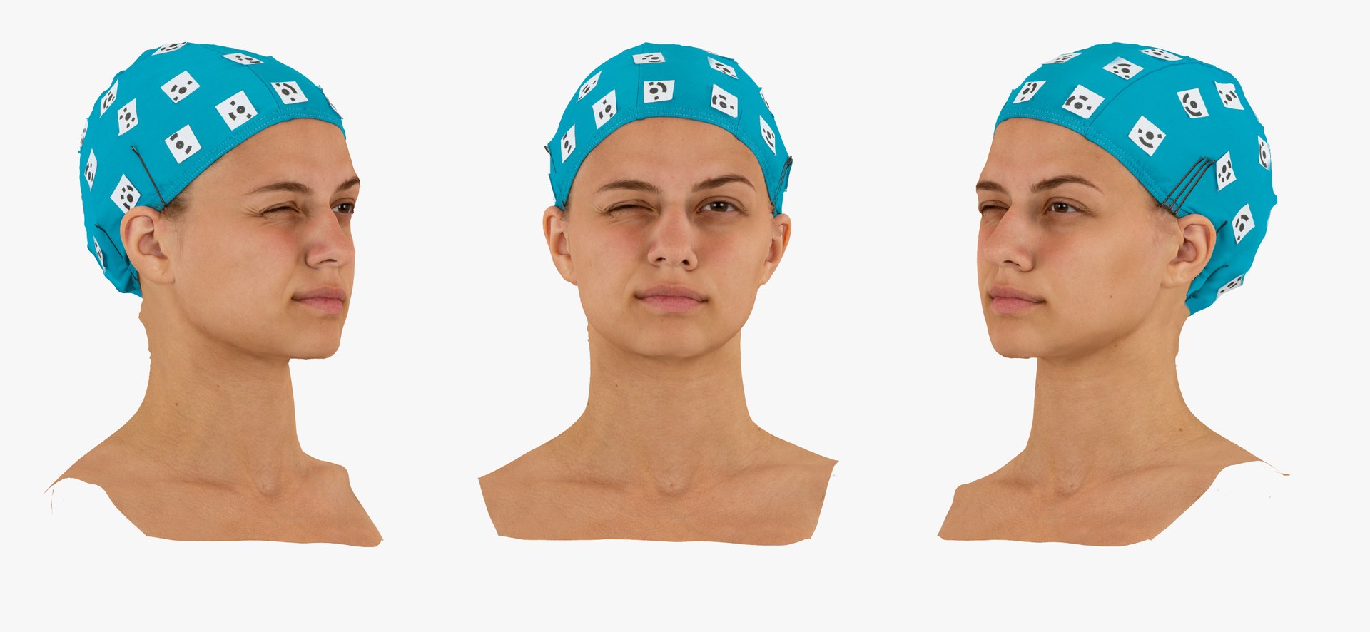 Penelope Human Head Wink 3D Model - TurboSquid 1695858