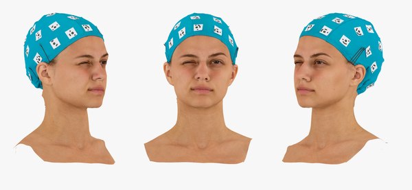 Penelope human head wink 3D model - TurboSquid 1695858
