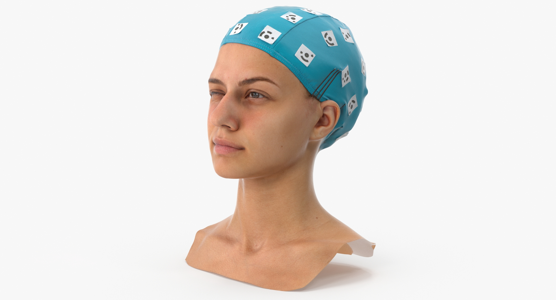 Penelope human head wink 3D model - TurboSquid 1695858