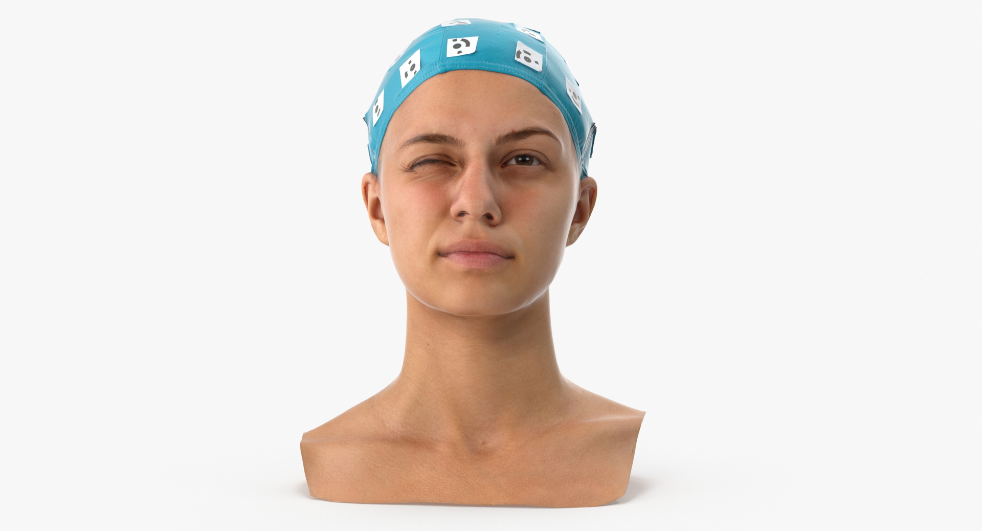 Penelope Human Head Wink 3D Model - TurboSquid 1695858