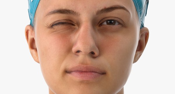 Penelope human head wink 3D model - TurboSquid 1695858
