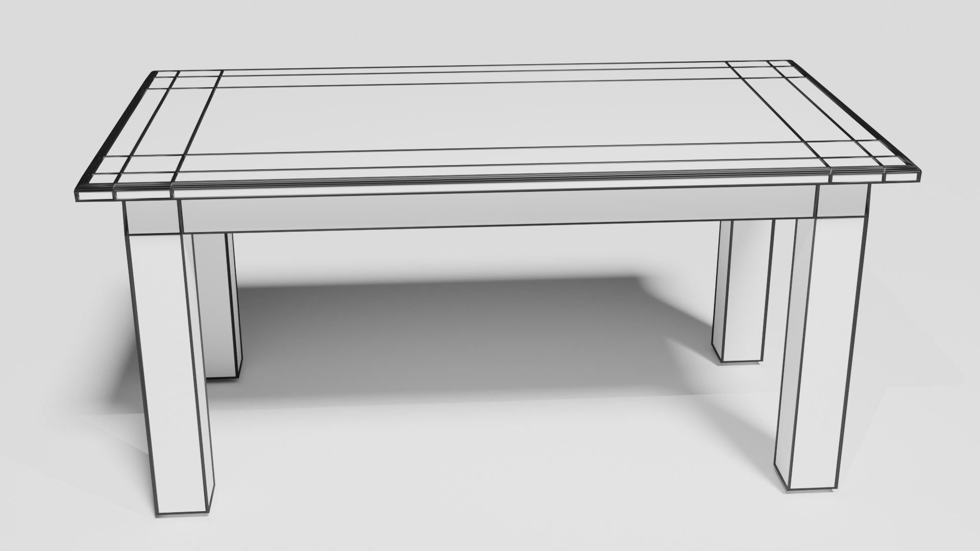 3D Wood Table model - TurboSquid 2183941