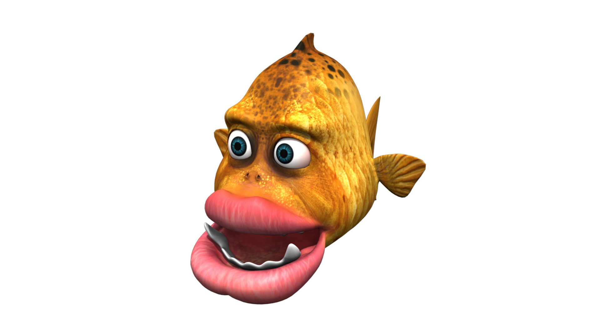 3D Villon Fish Cartoon Rig - TurboSquid 1538962