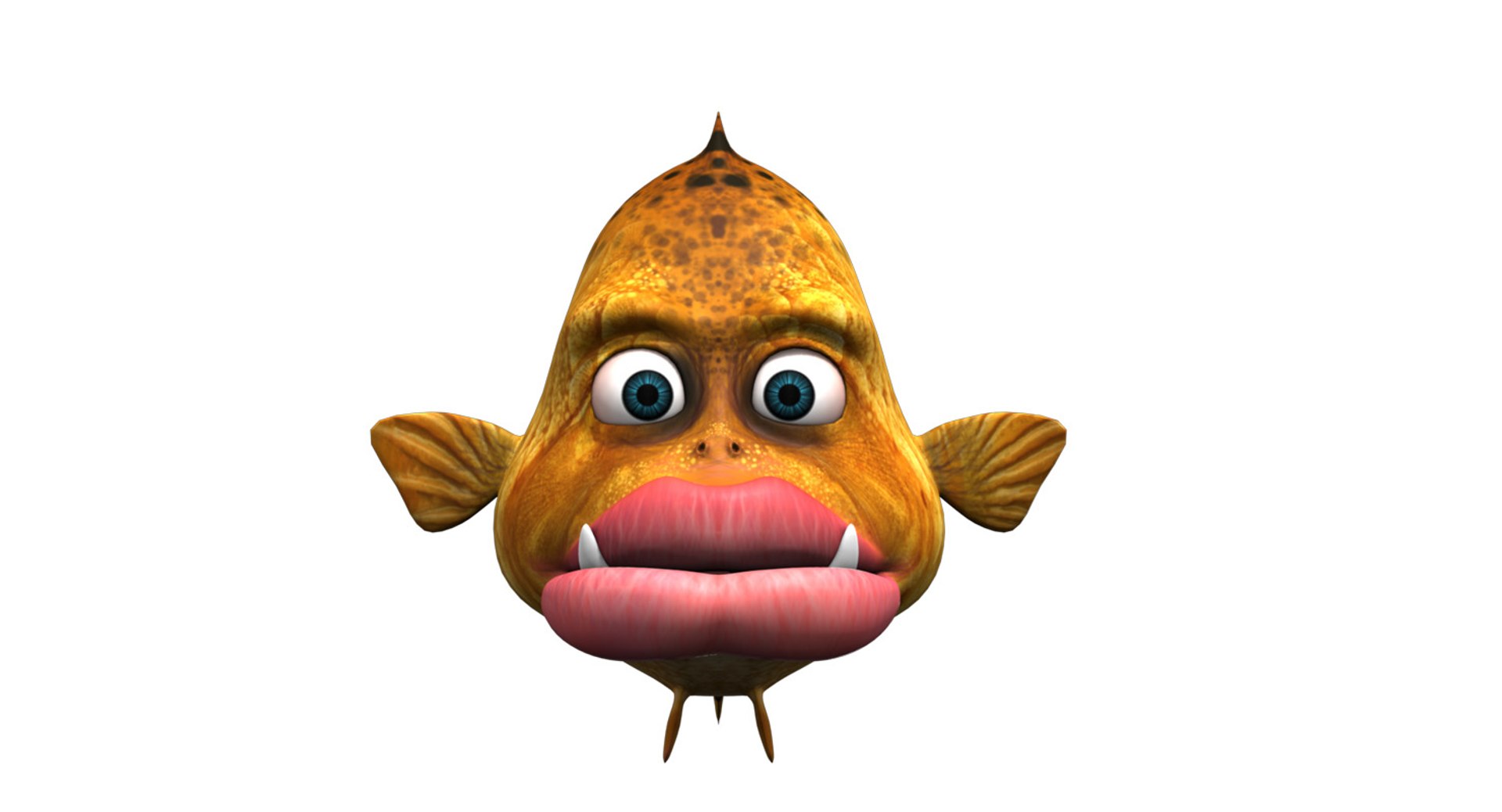3D Villon Fish Cartoon Rig - TurboSquid 1538962