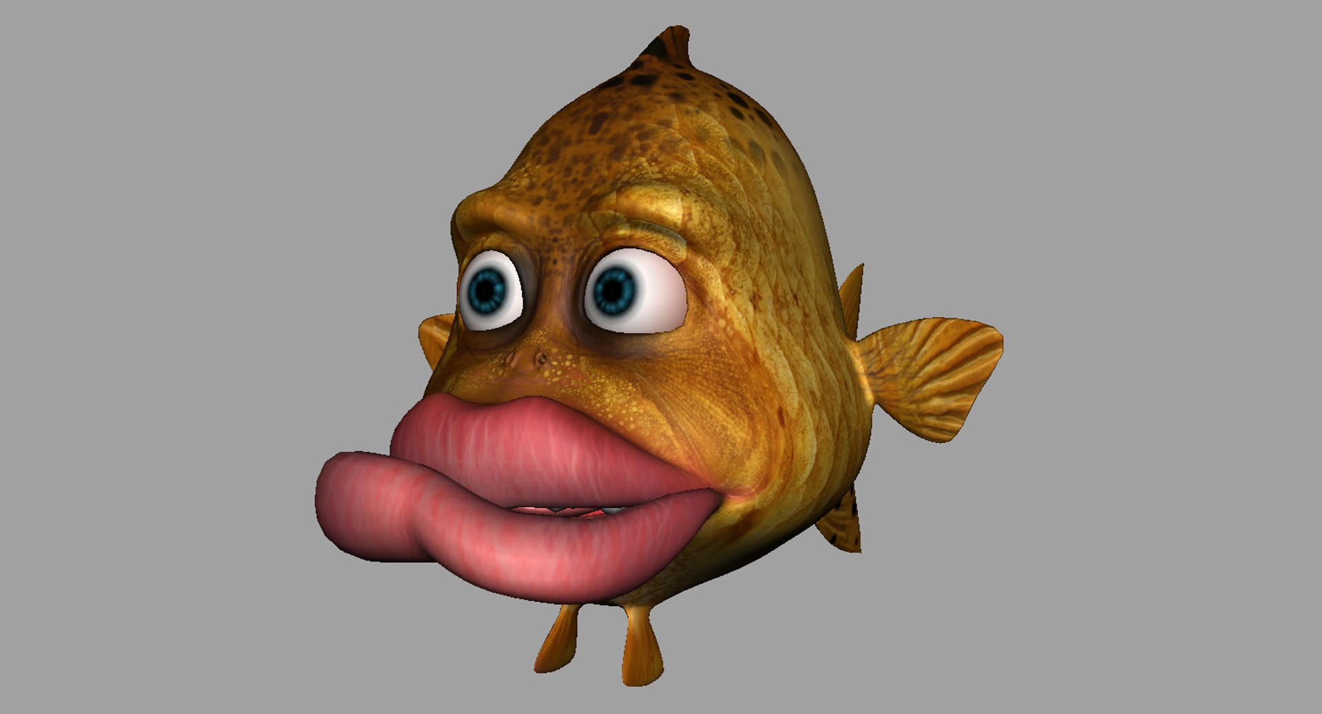 3D Villon Fish Cartoon Rig - TurboSquid 1538962