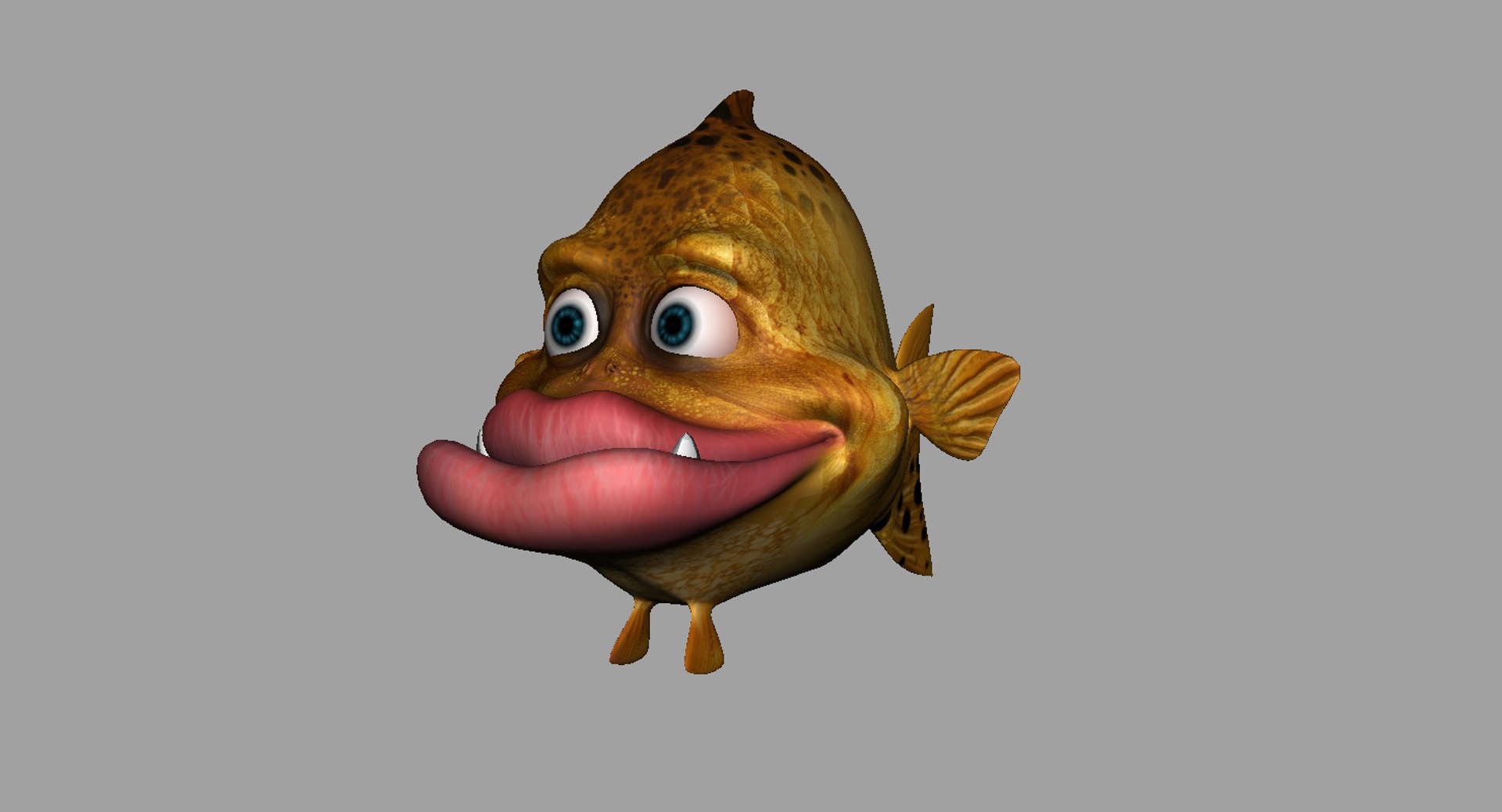 3D Villon Fish Cartoon Rig - TurboSquid 1538962