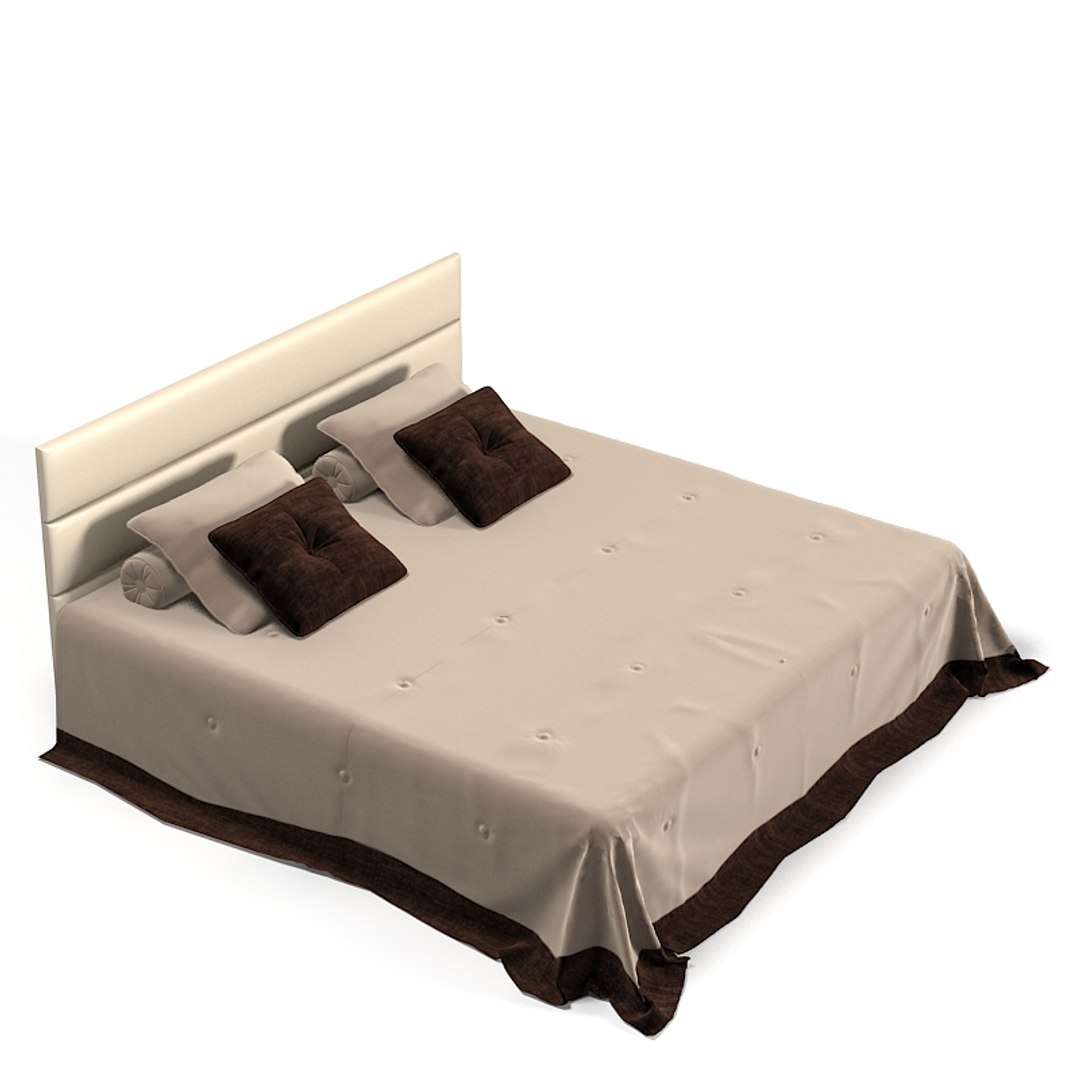 Double Bed 3d Model