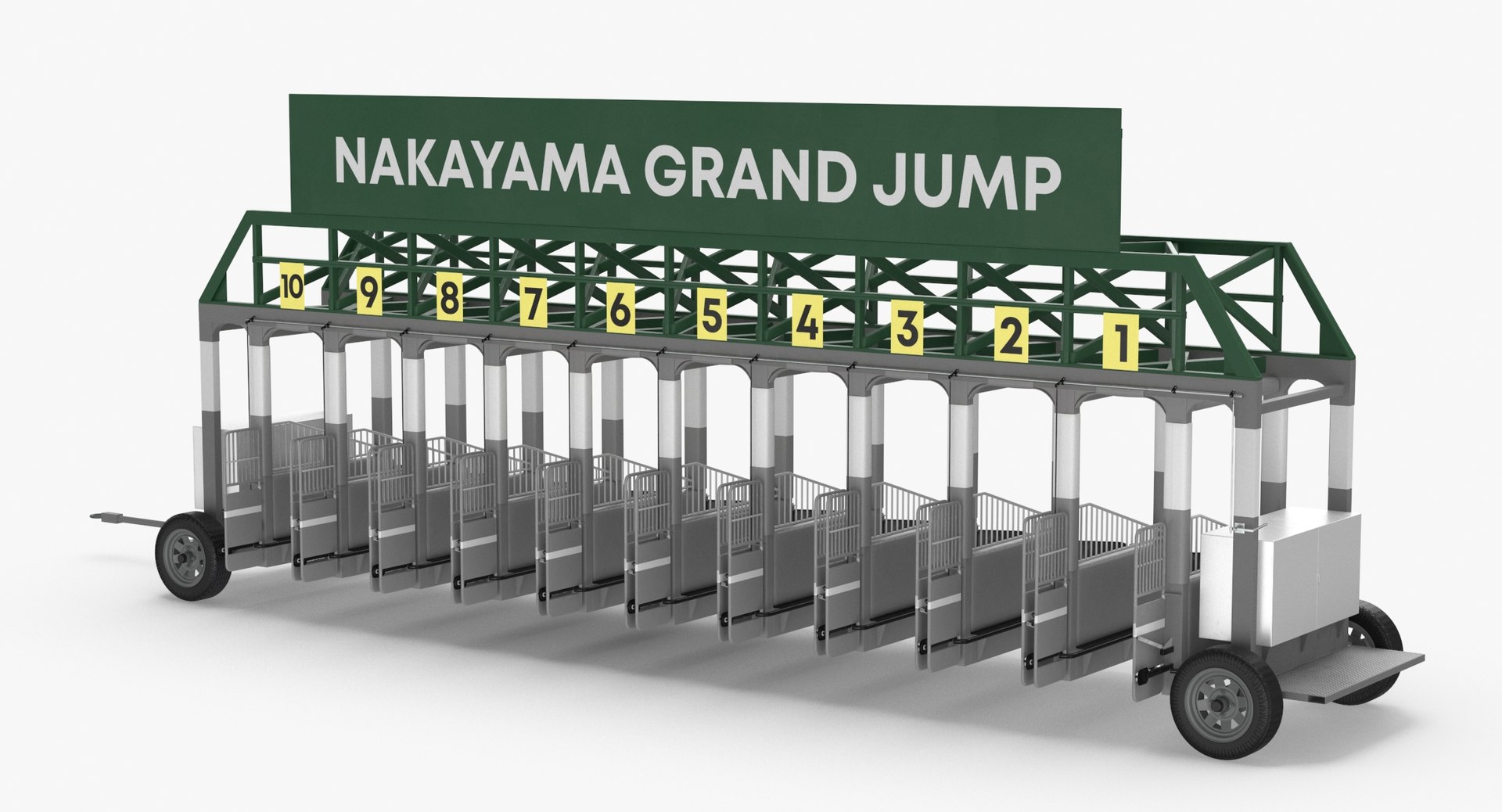 Horse Racing Starting Gates 3D Model - TurboSquid 1645184