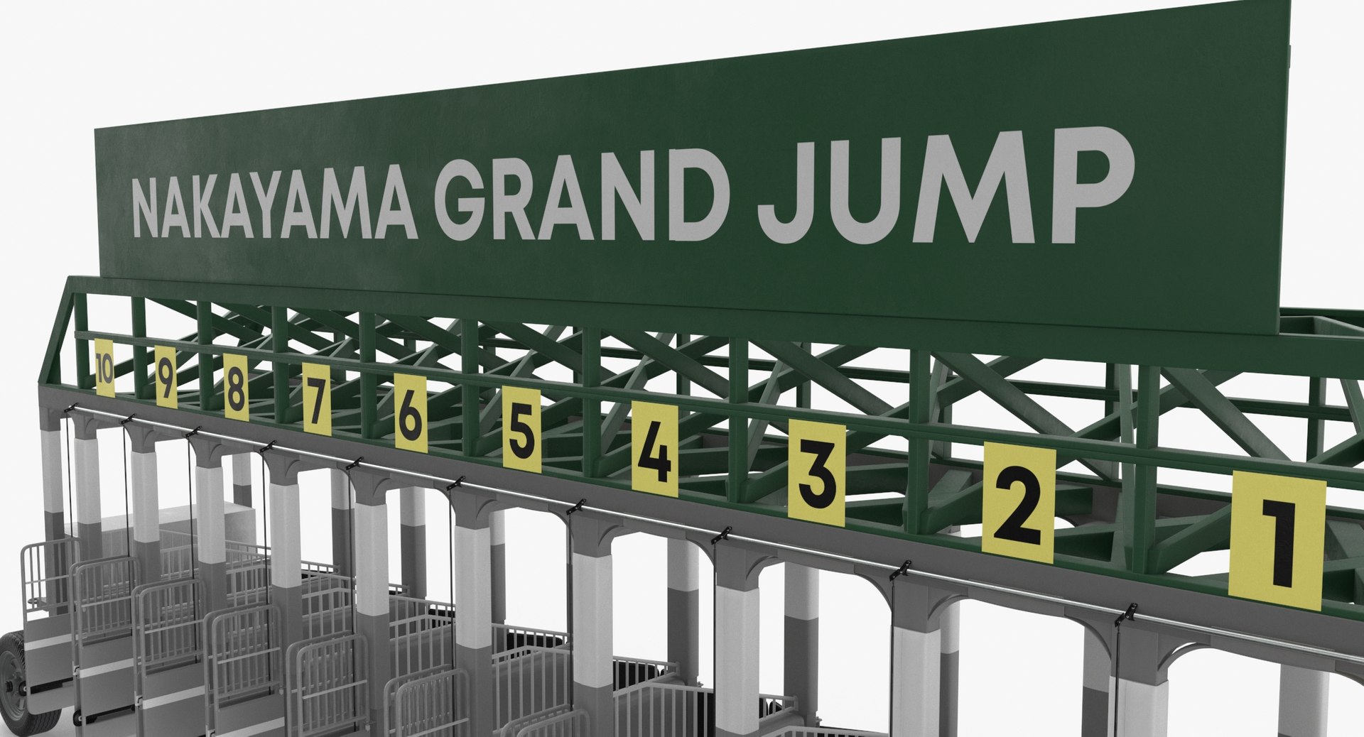 Horse Racing Starting Gates 3D Model - TurboSquid 1645184