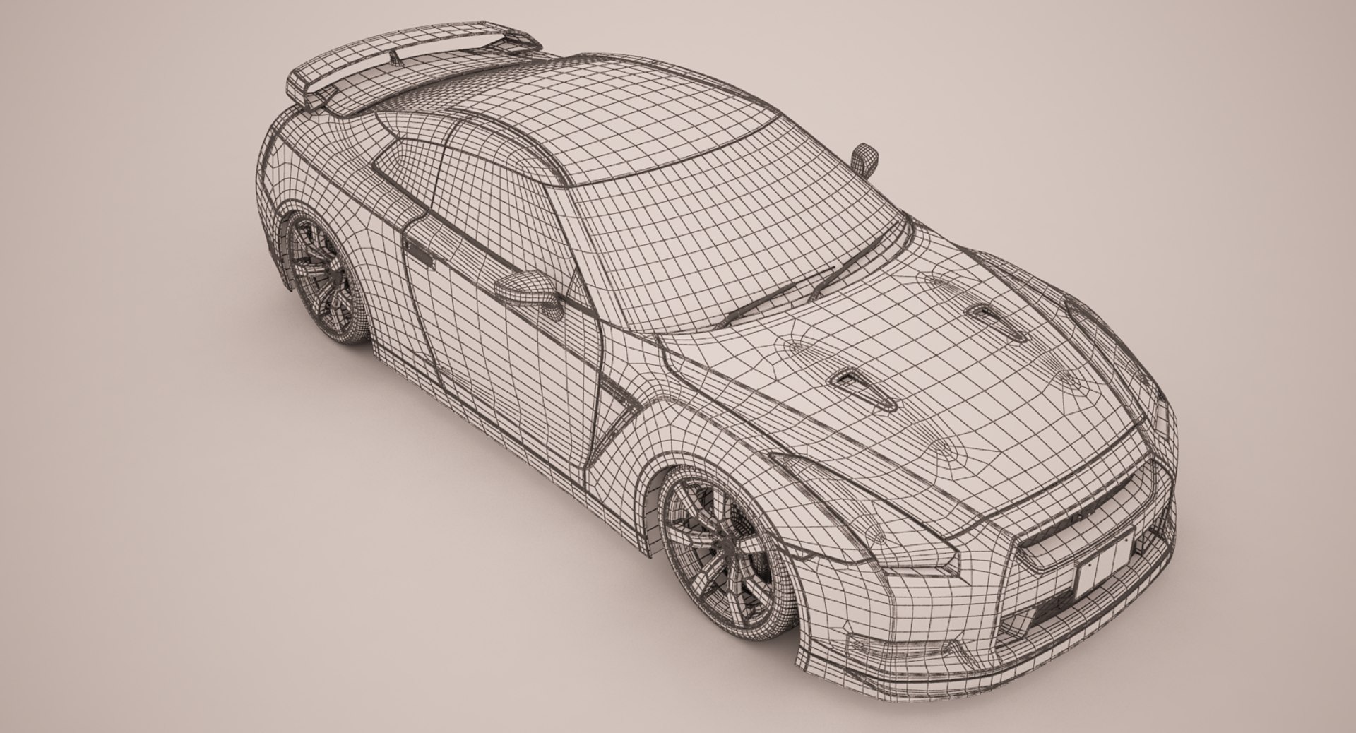 Nissan R35 Gtr 3d Max