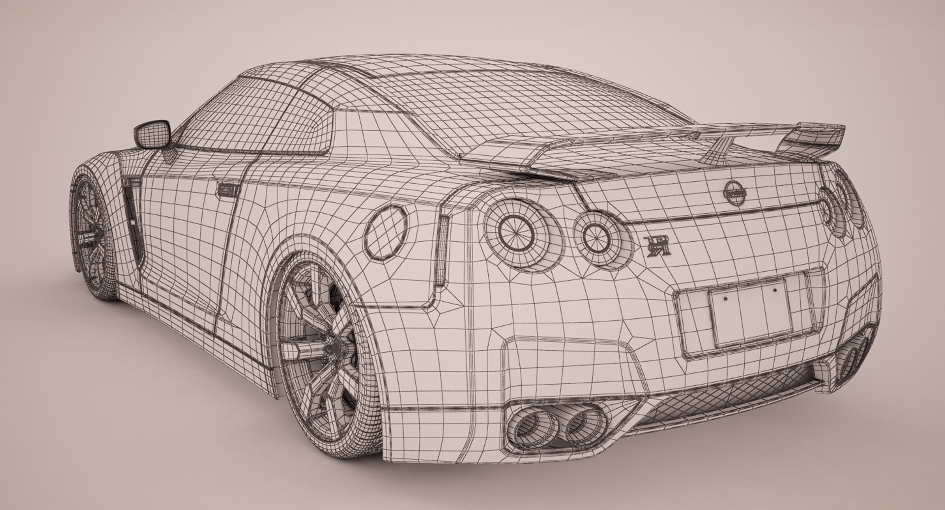 Nissan R35 Gtr 3d Max