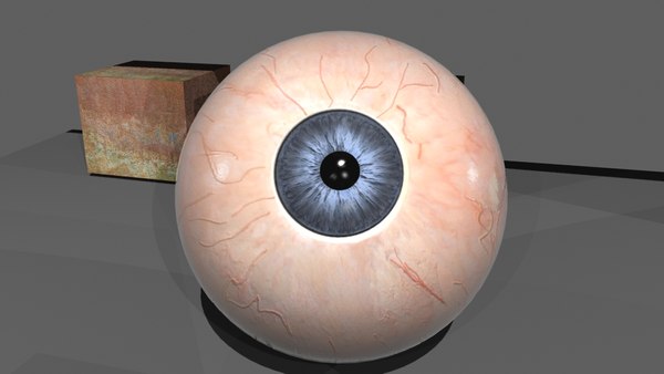 3d realistic human eye pupil