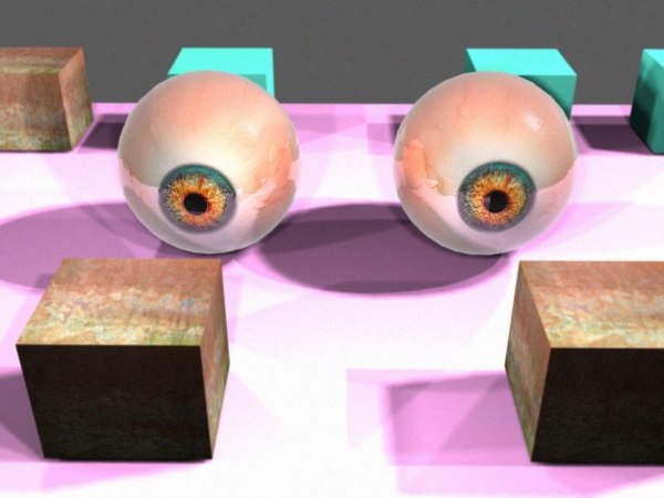 3d realistic human eye pupil